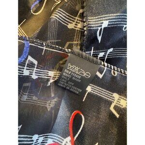 Accessories | Rectangle Music Note Fashion Rectangle Scarf Black Stripe ...